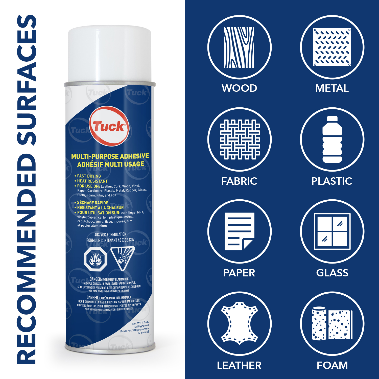 AC50SP Tuck Multi-Purpose Spray Adhesive - Tuck Building